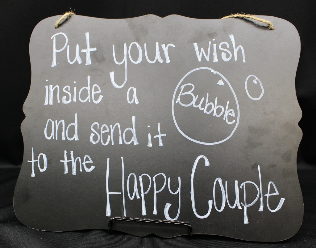 Sign: Wish inside a Bubble #35 | SomethingBorrowedKS
